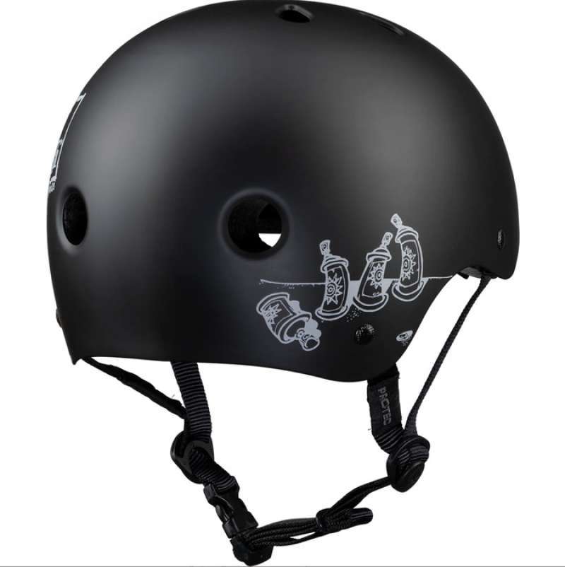 Jual Helm Pro-tec Classic Certified Nd Spray Black / Skate Bmx Inline ...