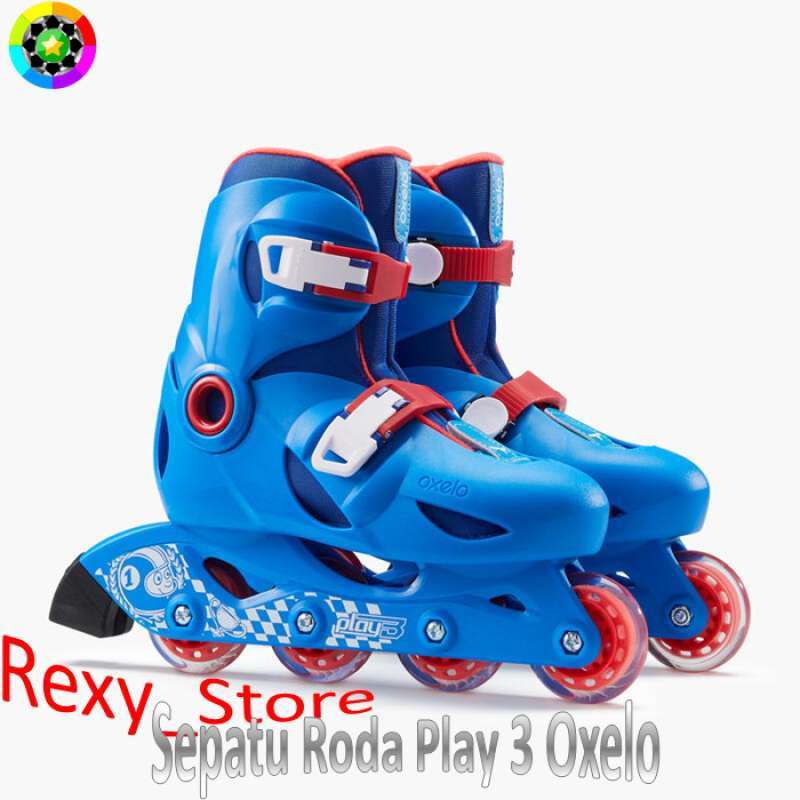 Jual Sepatu Roda Anak Laki Oxelo Play 3 Inline Skate Roda Bajaj Ori ...