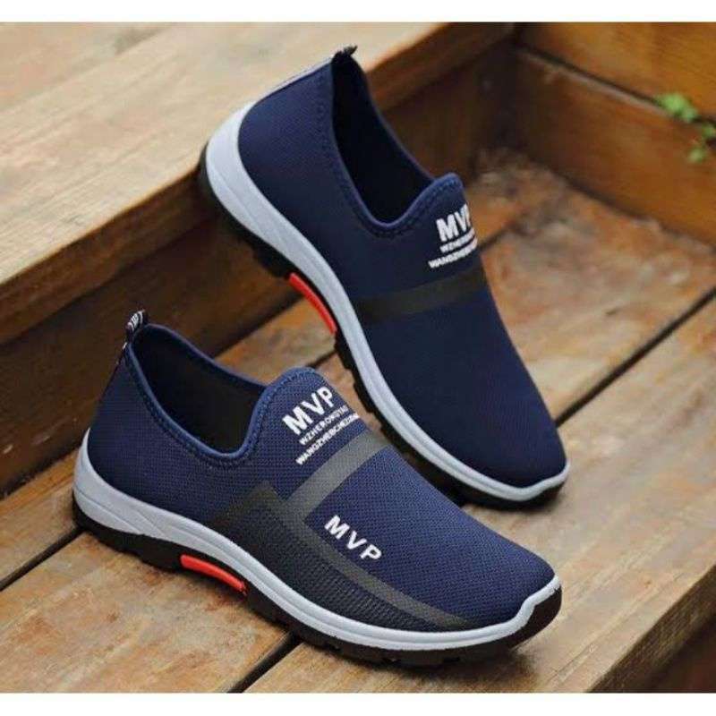 Jual Sepatu Pria Model Slip On Terkini Sepatu Casual Mvp - Hitam 43 Di ...