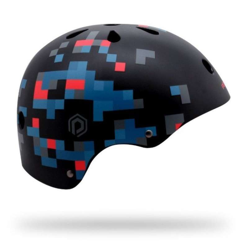 Jual Polygon Pixel Bmx Bike Helmet Helm Sepeda - M Blue Red Di Seller ...