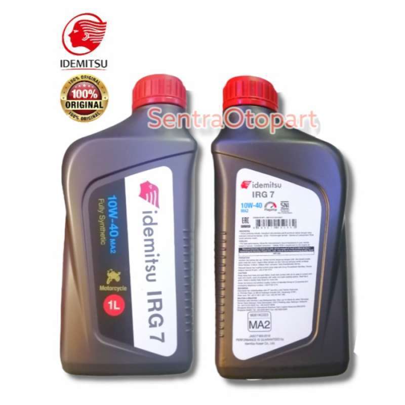 Promo Oli Motor 4 Tak Idemitsu Irg7 10w40 Full Synthetic 1 Liter Diskon ...