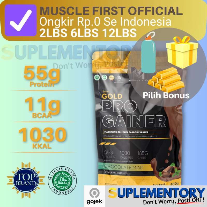 Jual Muscle First Pro Gainer 2lbs/900gr - Mass Gainer Susu Protein ...