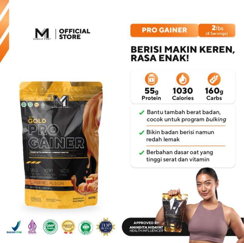 Jual Muscle First Pro Gainer 2lbs/900gr - Mass Gainer Susu Protein ...