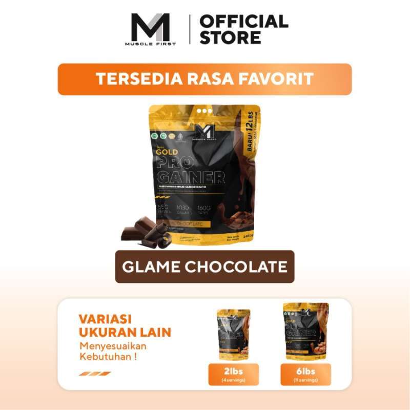 Jual Muscle First Pro Gainer 12lbs/5400gr Mass Gainer Susu Protein ...