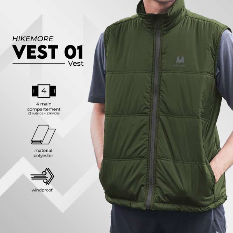 Jual Jaket Rompi Motor Vest Pria Bikers Outdoor Hikemore 01 Original ...
