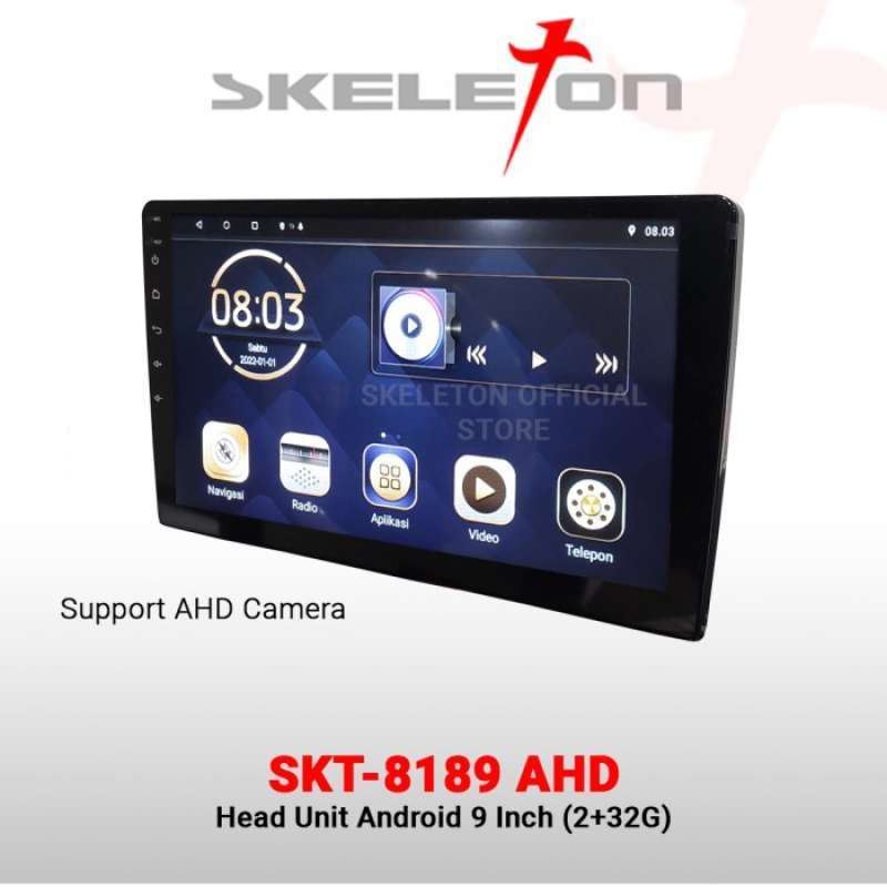 Jual Head Unit Android 9 Inch Skeleton 8189 Voice Commad Ram 2+16 Dan 2 ...