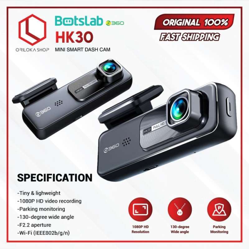 Jual Botslab 360 Hk30 Full Hd 1080p Smart Dash Cam Auto Record Car ...