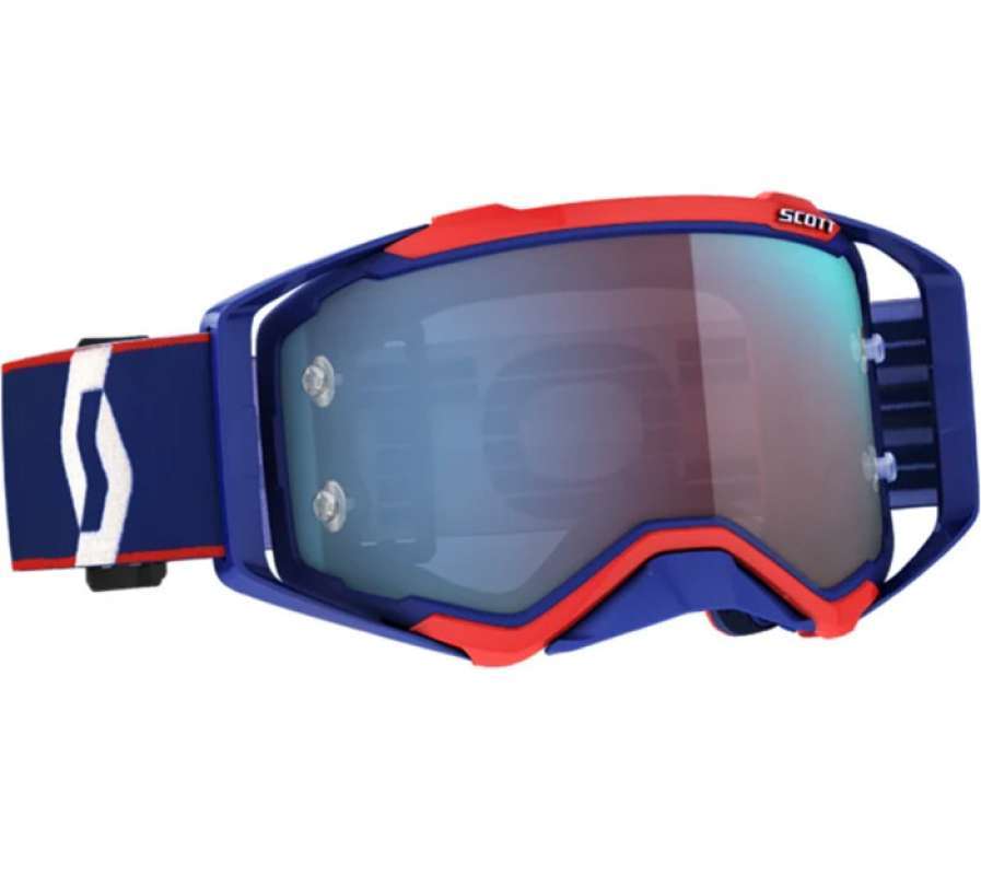 Jual Goggle Scott Prospect Retro Blue Red Chrome Works Lens / Original ...