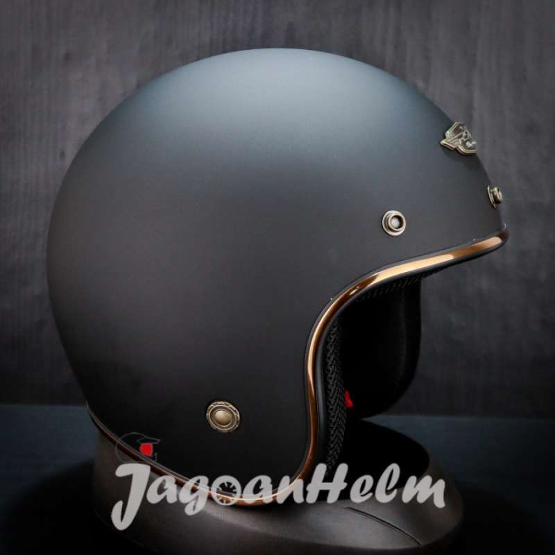 Jual Rsv Helm Bogo Classic Solid | Black Doff | Retro Di Seller Suzuka ...