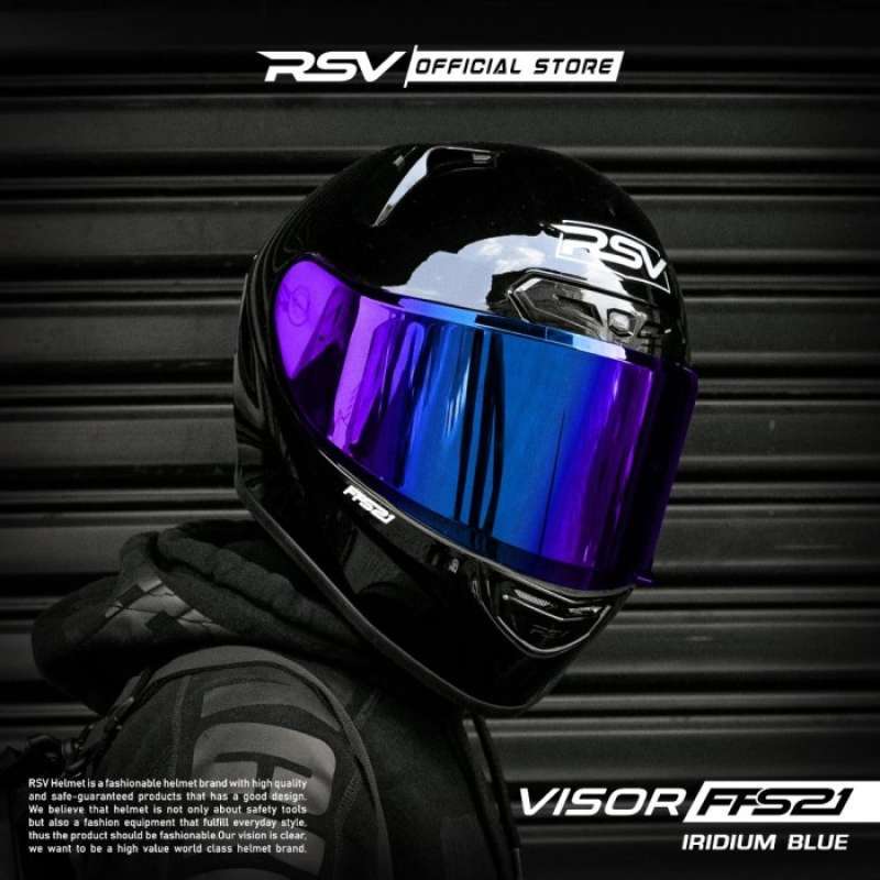 Jual Visor Rsv Ffs21 & Ffc21 Iridium Blue Original | Kaca Helm Full ...
