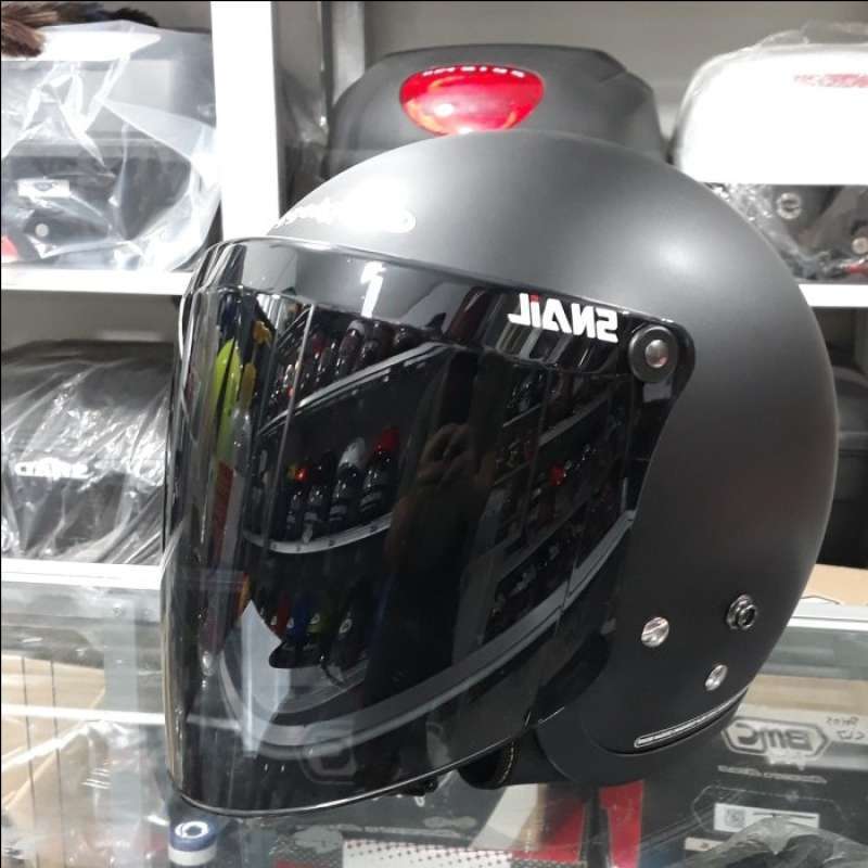 Jual Visor Kaca Helm Retro Snail Original Flat Datar Di Seller Suzuka ...