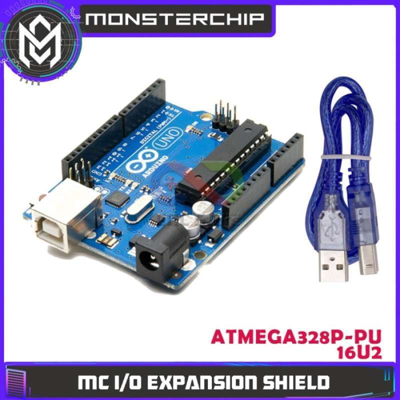 Promo Arduino Uno R3 Atmega328p Atmega 16u2 Compatible Board Usb