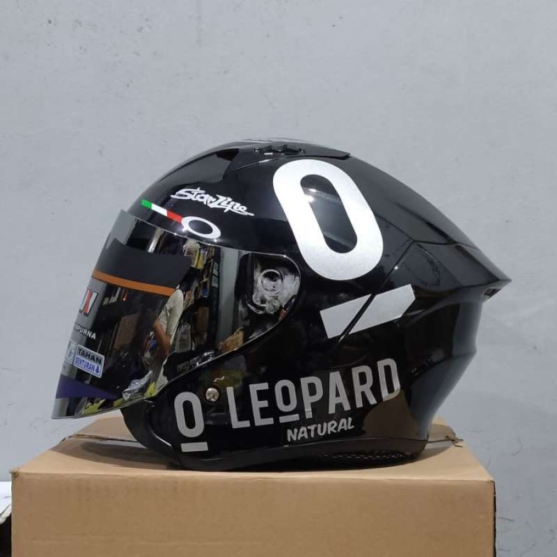 Jual Helm Half Face Leopard Kbr Poxy/gorilla Look Njs Kairoz Atau Tanoz ...