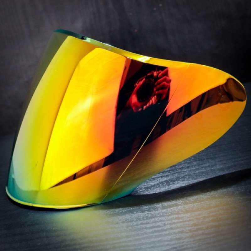 Jual Visor Kaca Helm Alv/vrc Model Venom Iridium Plus Rhanchet - Gold ...