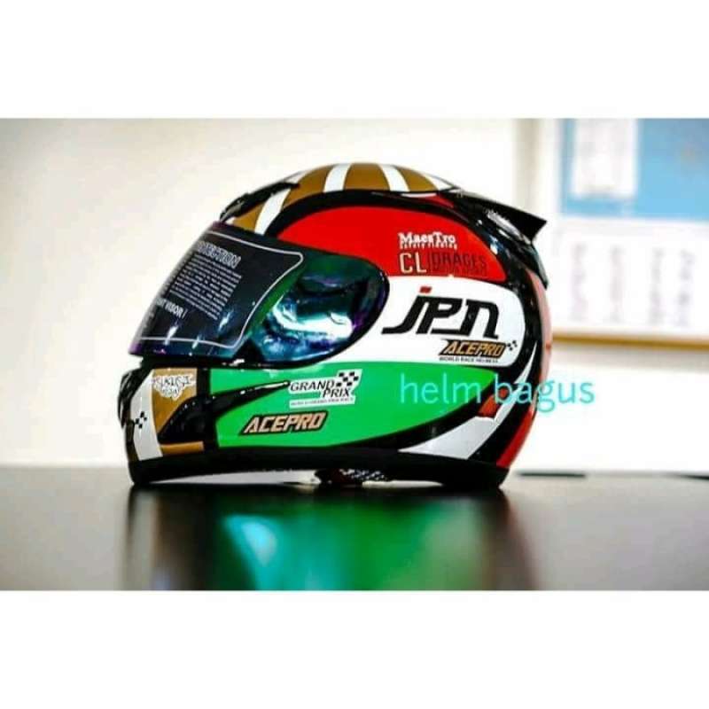 Jual Helm Jpn Full Face Sni Racing Motogp Model Tanduk Di Seller ...