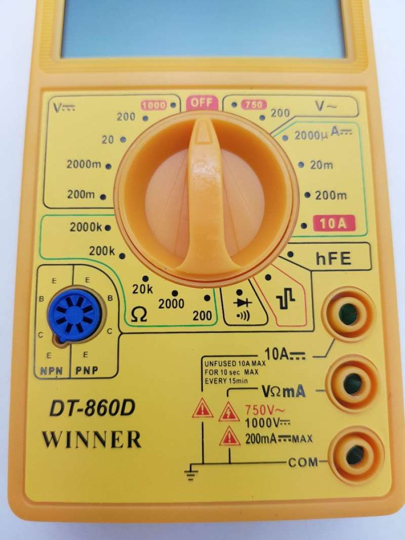 Promo Digital Multitester Winner Dt860d Buzzer Layar Jumbo Diskon 23% ...