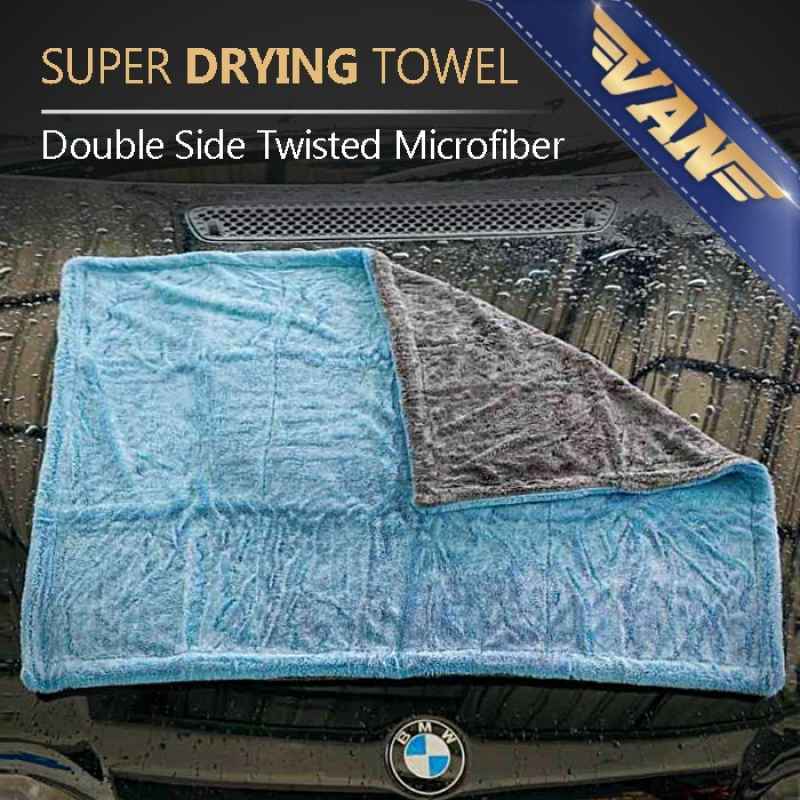 Jual Microfiber Drying Towel Dual Side Twisted Lap Microfiber Water ...