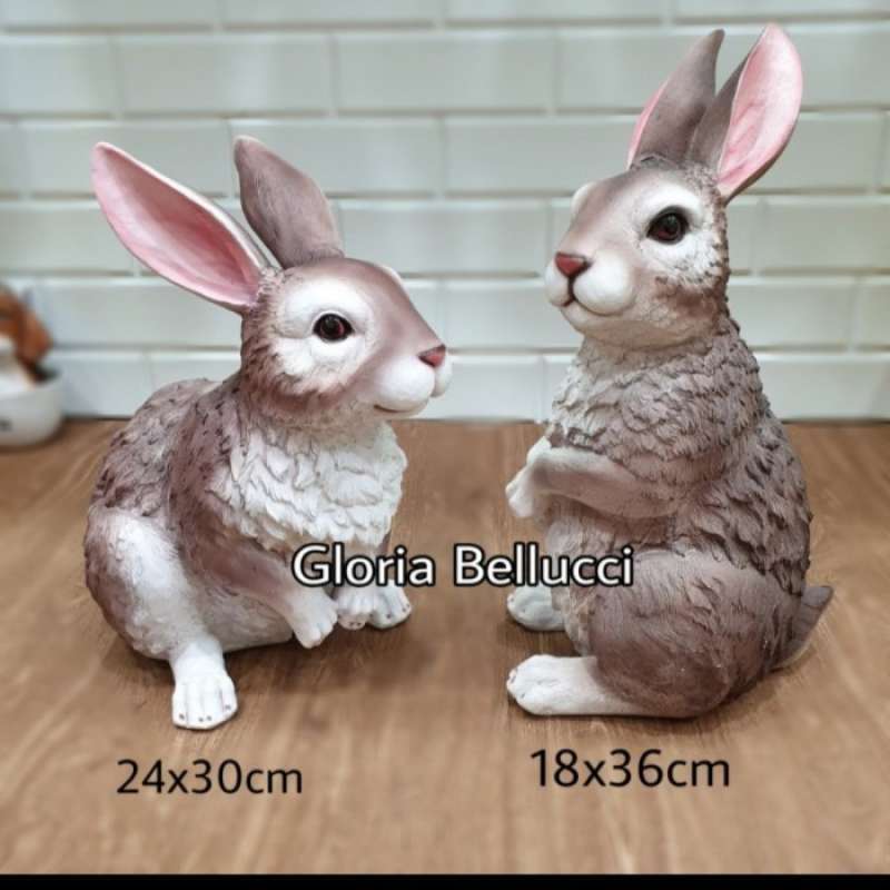 Promo Patung Pajangan Kelinci Jumbo Rabbit Dekorasi Interior Taman ...