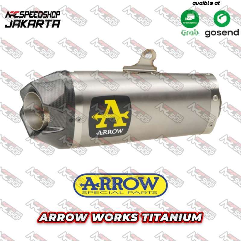 Promo Knalpot Arrow Works Titanium Silencer Only Inlet 54mm Original ...