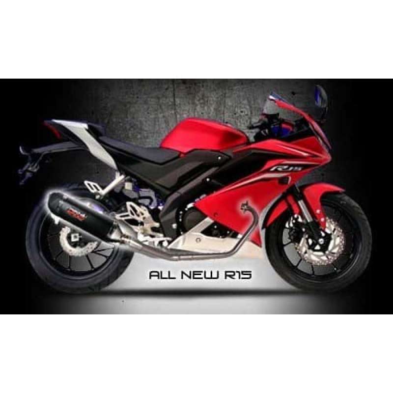 Promo Knalpot Racing Prospeed Exhaust Yamaha R15 V2/v3 Black Cnc Series ...