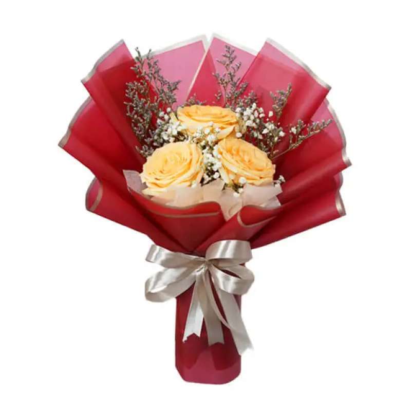 Jual Buket Bunga Mawar Peach - Karangan Mawar Peach Pengiriman Seluruh ...