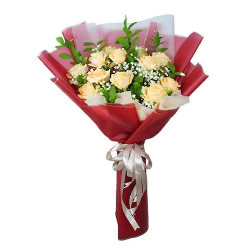 Jual Buket Bunga Mawar Peach - Karangan Mawar Peach Pengiriman Seluruh ...
