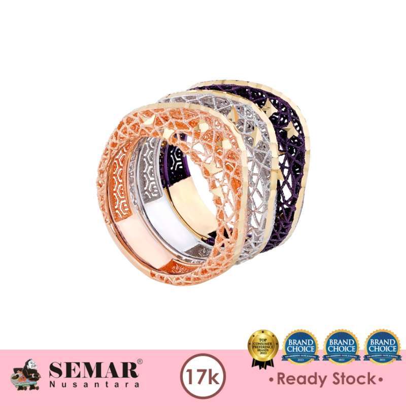 Jual Cincin Emas Piazzo Collection Rose Black Gold 17k Semar Nusantara ...