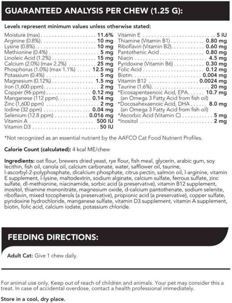 Promo Vetriscience Nu Cat Senior Multivitamin 30 Bite Sized Chews ...