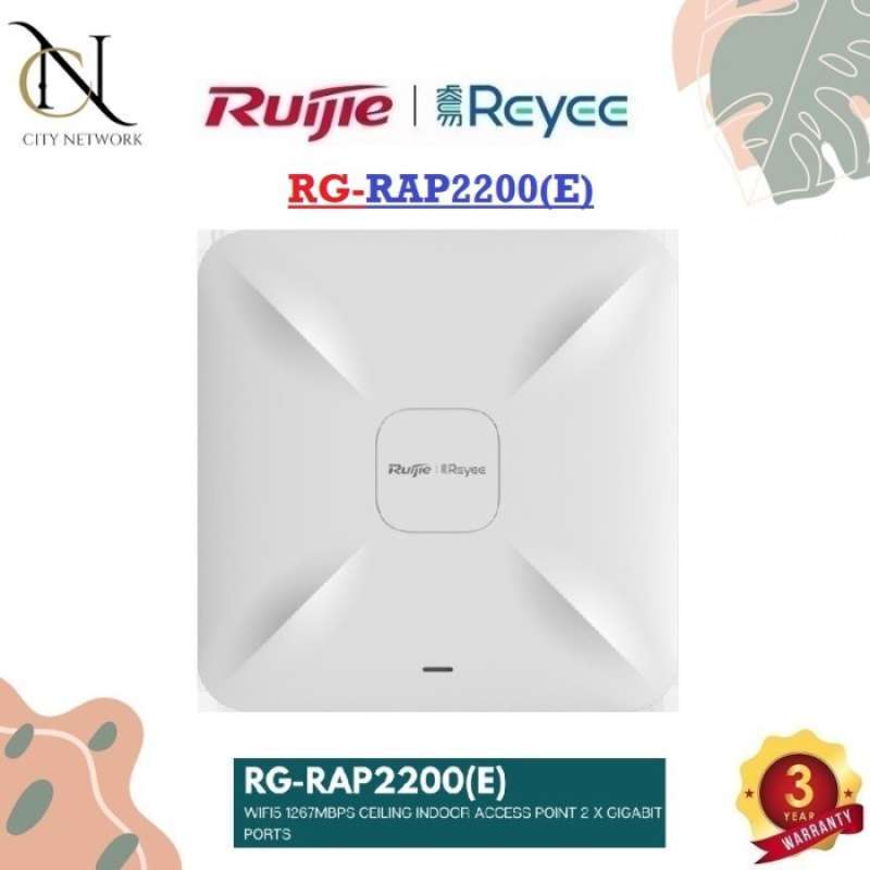 Promo Ruijie Reyee Rg-rap2200e Rap2200e Rap2200 Ac1300 Dual Band ...