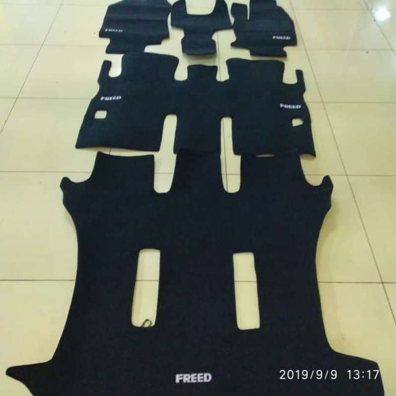 Promo Karpet Mobil Freed Bludru Full Set - Hitam Th 2008 - 2012 Diskon ...