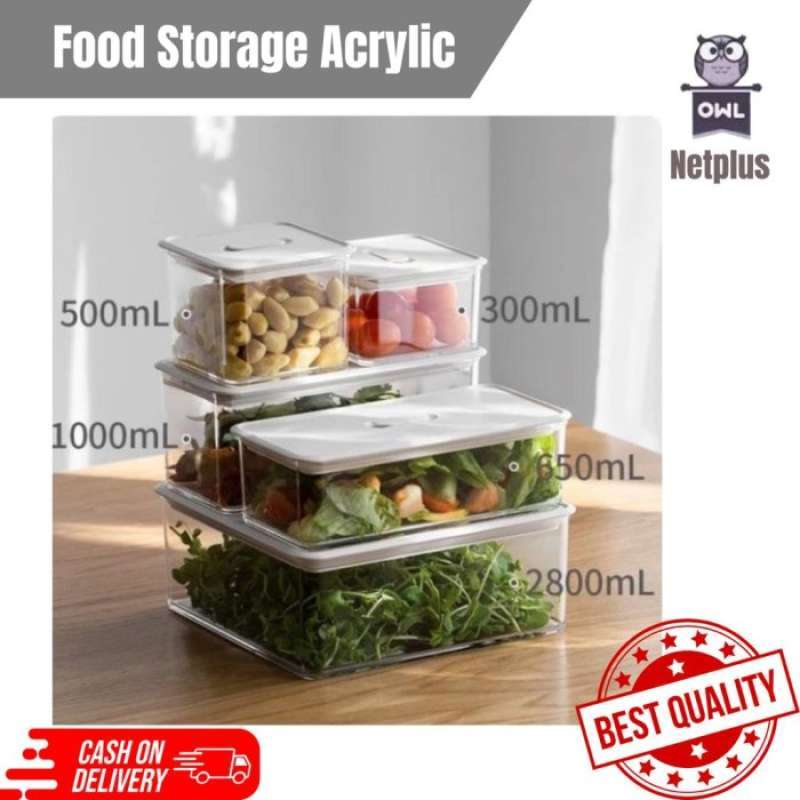 Jual Rak Kulkas Kotak Makanan Box Container Box Kulkas Kedap Udara ...