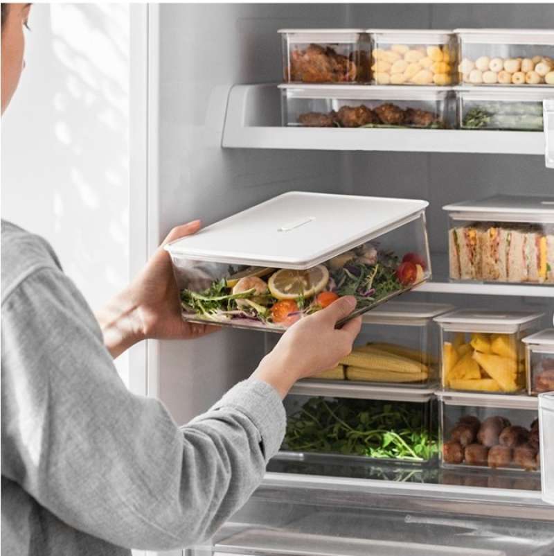 Jual Rak Kulkas Kotak Makanan Box Container Box Kulkas Kedap Udara ...