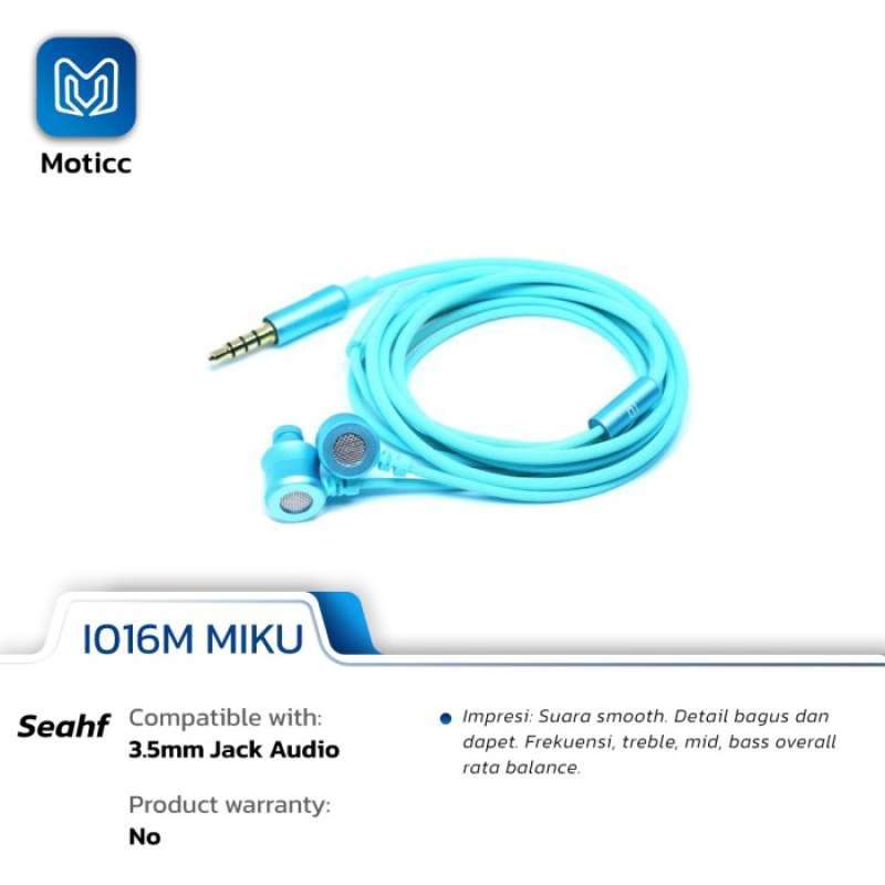 Promo Seahf Bug Guys With Mic Awk-i016m Miku Hatsune Earphone Headset Iem Diskon 23% Di Seller ...