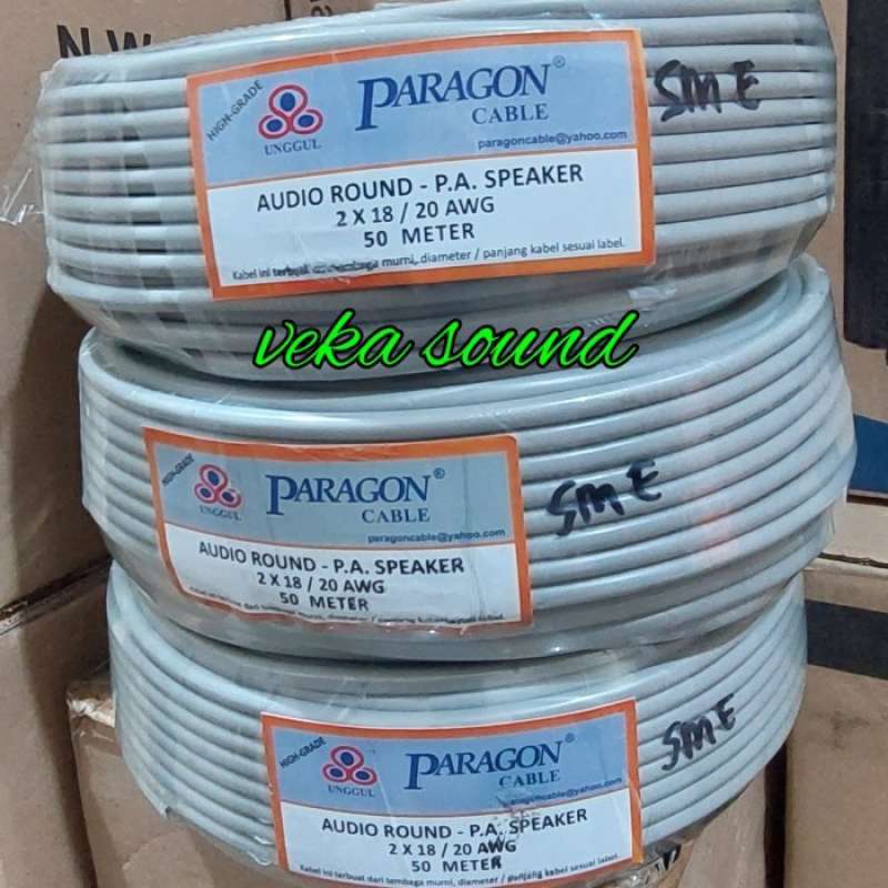 Promo Kabel Speaker Paragon 2x18 50 Meter Original Paragon 2x18 50 ...