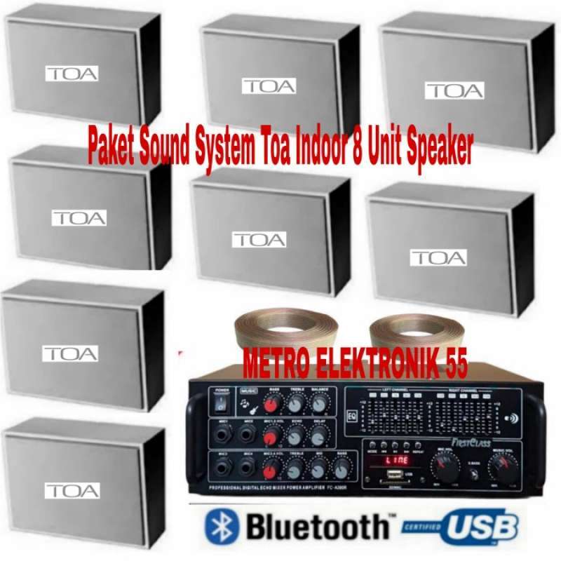 Promo Paket Sound System Toa 8 Unit Speaker Indoor Original Diskon 23% Di Seller Ryoma Store ...