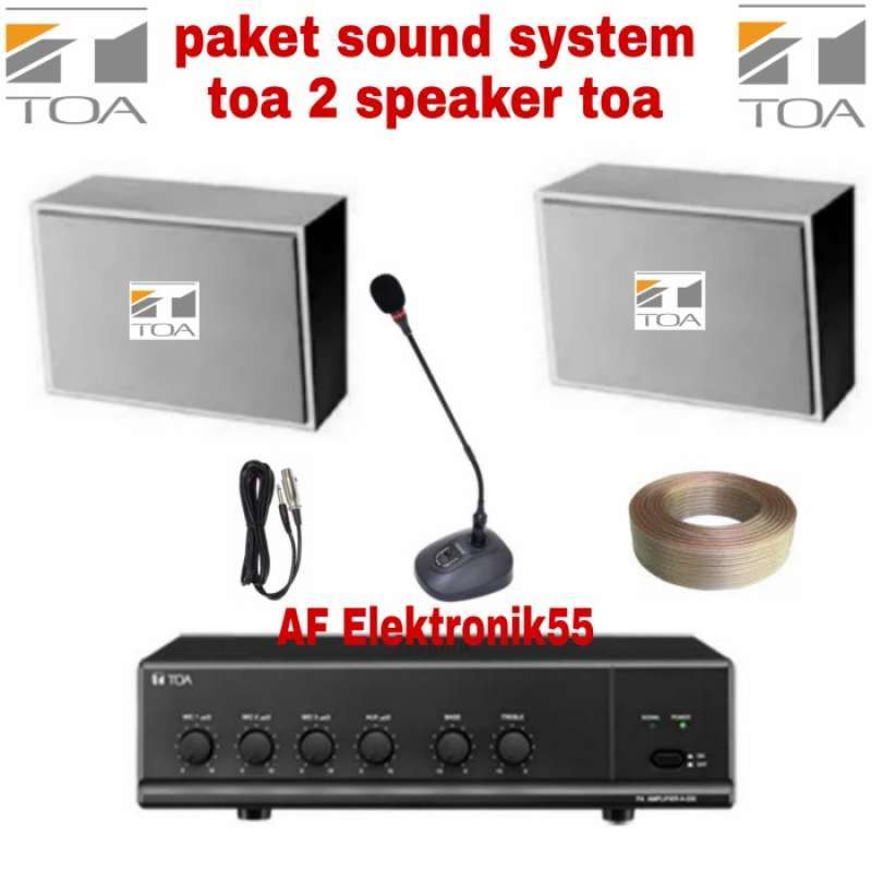 Promo Paket Sound Toa 2 Unit Speaker Toa Indoor Original Diskon 23% Di ...