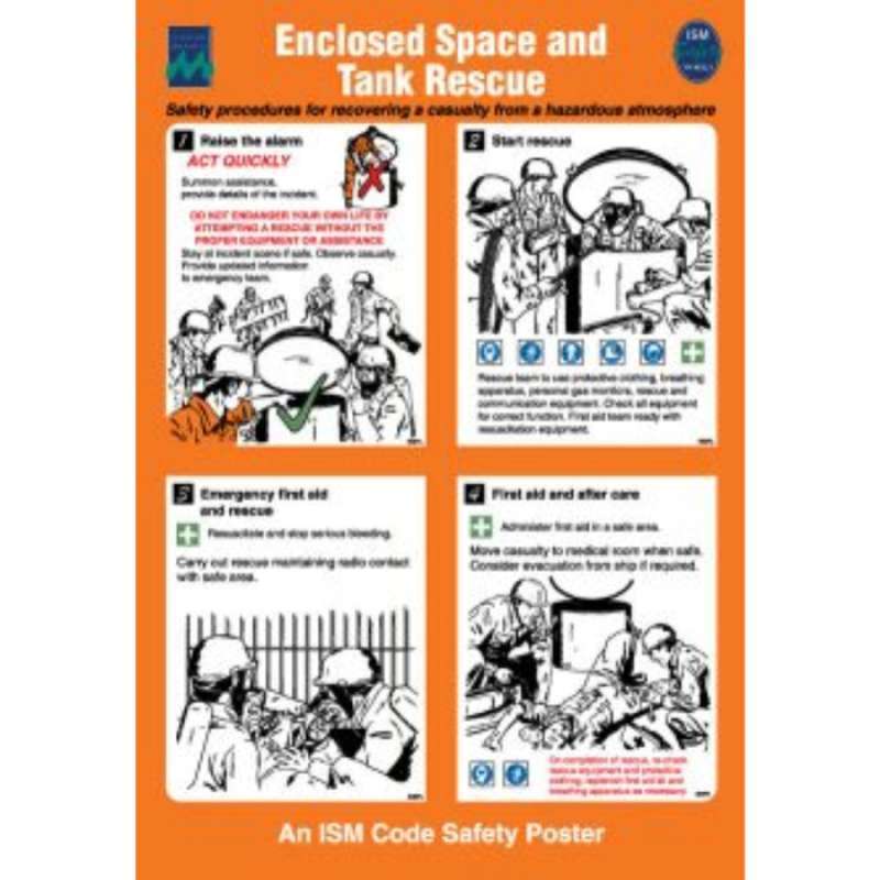 Promo Imo Safety Poster Enclosed Space And Tank Rescue Poster Impa ...