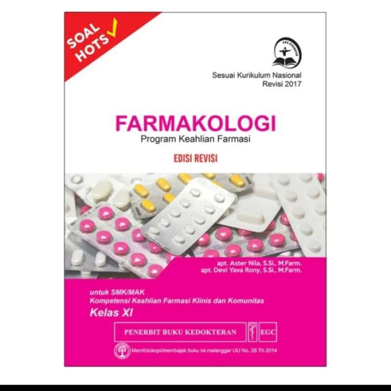 Promo Buku Farmakologi Program Keahlian Farmasi - Aster Nila Diskon 23% Di Seller Zawaru Store ...