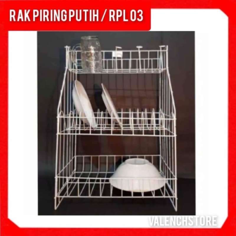 Jual Rpl 03 Hitam Susun 3 / Rak Piring Susun 3/ Rpl 03 / Rak Piring ...