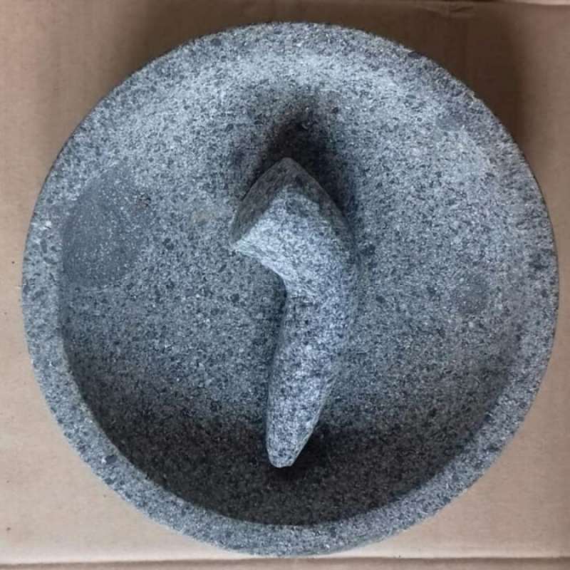 Jual 1 Set Cobek Dan Ulekan Batu Asli Batu Gunung Di Seller Belanja-id ...