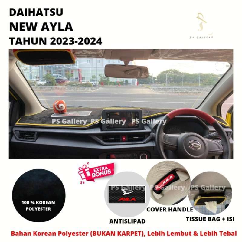 Promo Alas Dasbor Mobil New Ayla 2023 Aksesoris Cover Dashboard Premium ...