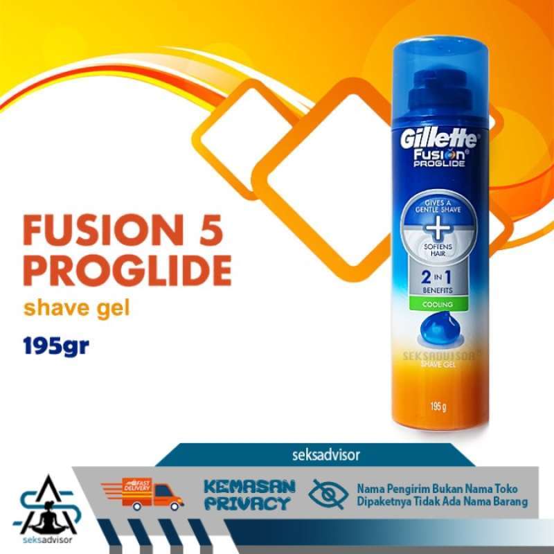 Jual Gillette Fusion Proglide Shave Gel Cool. Cream Krim Alat Cukur ...