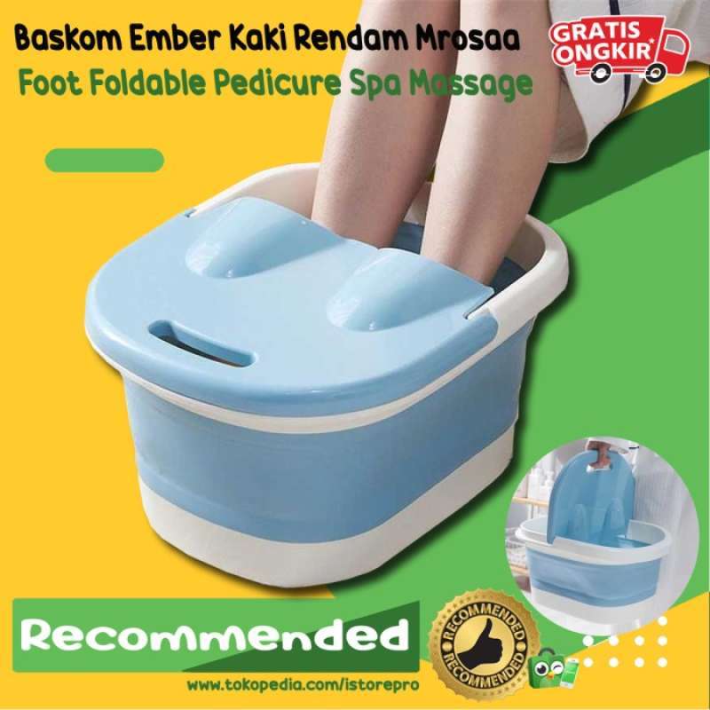 Jual Baskom Ember Kaki Rendam Mrosaa Foot Foldable Pedicure Spa Massage ...