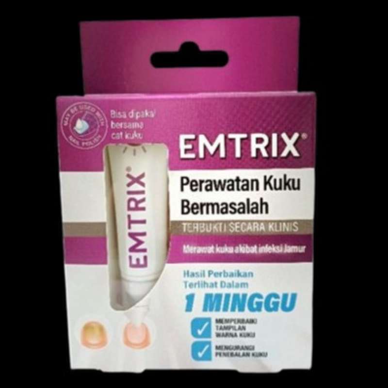 Jual Emtrix Gel 10 Ml Perawatan Kuku Gelap Retak Rusak Jamuran ...