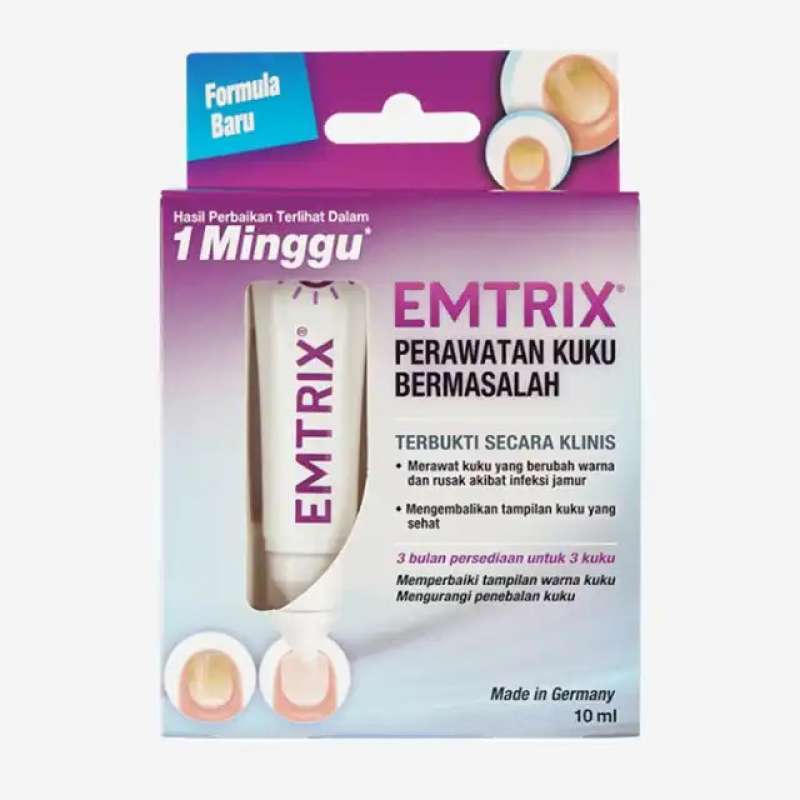 Jual Emtrix Gel 10 Ml Perawatan Kuku Gelap Retak Rusak Jamuran ...