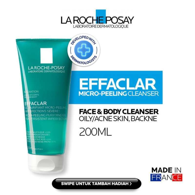 Jual La Roche Posay Effaclar Acne Micro-peeling Cleanser 200ml - Acne ...
