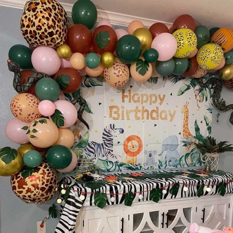 Jual 105 Pcs Balon Safari Hutan Garland Set Untuk Pesta Ulang Tahun ...