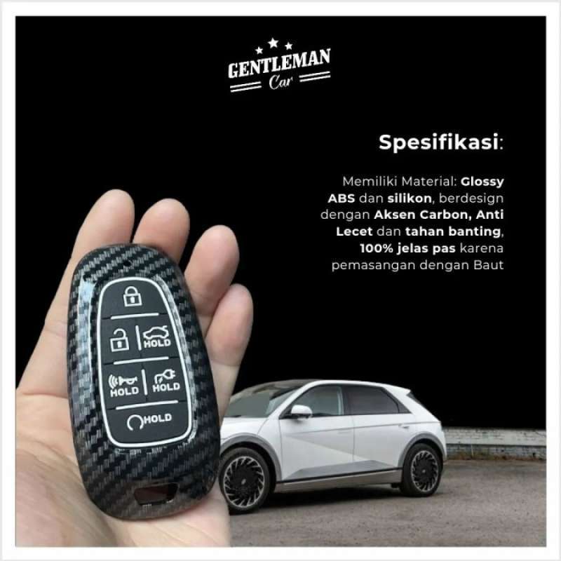 Promo Cover Carbon Casing Smart Key Keyless Kunci Mobil Hyundai Ioniq 5 ...