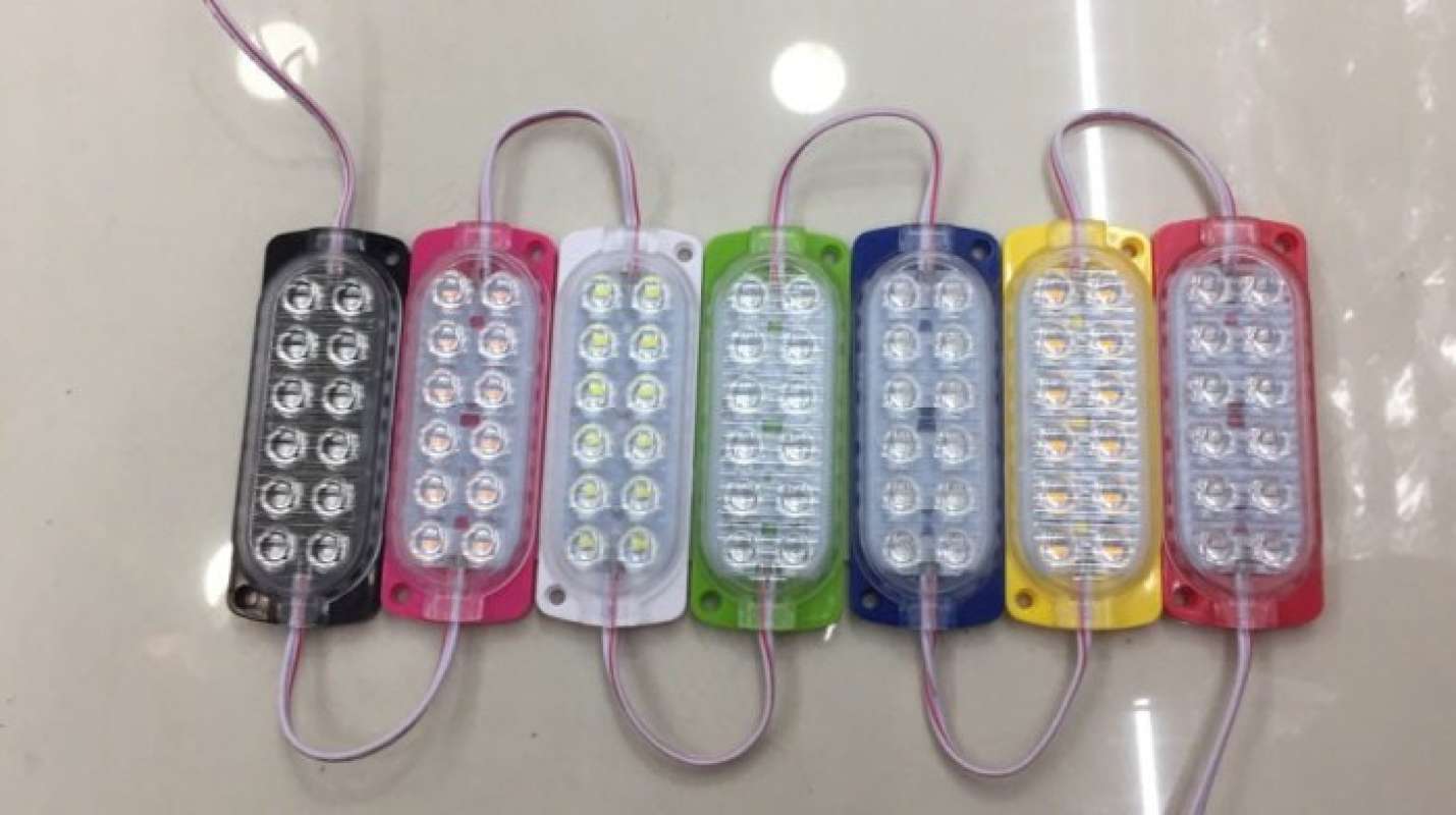 Promo Lampu Led Kolong Bak Truk Bis 24 Volt 12 Led Nyala Strobo - Hijau ...