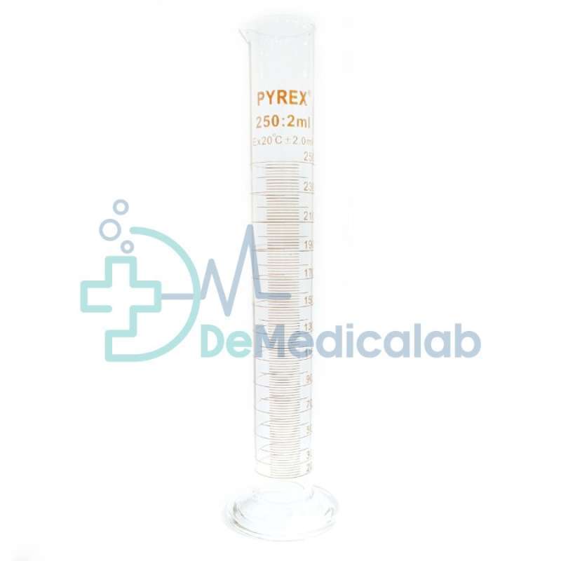 Promo Gelas Ukur Kaca / Measuring Cylinder Glass Pyrex Rrc 250 Ml ...